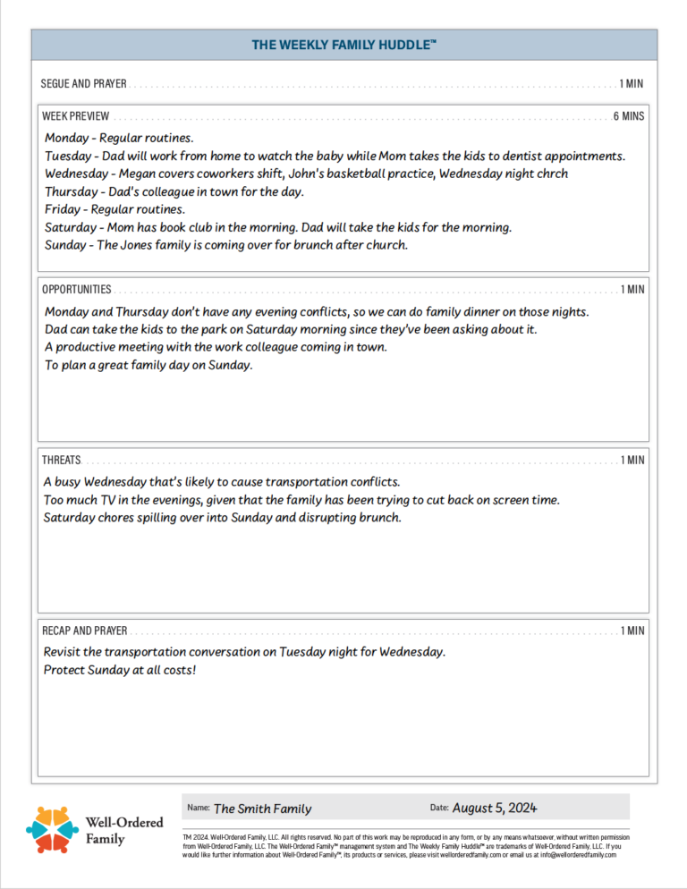 Free Tools | Well-Ordered Family | Put Order and Clarity Back Into Your ...